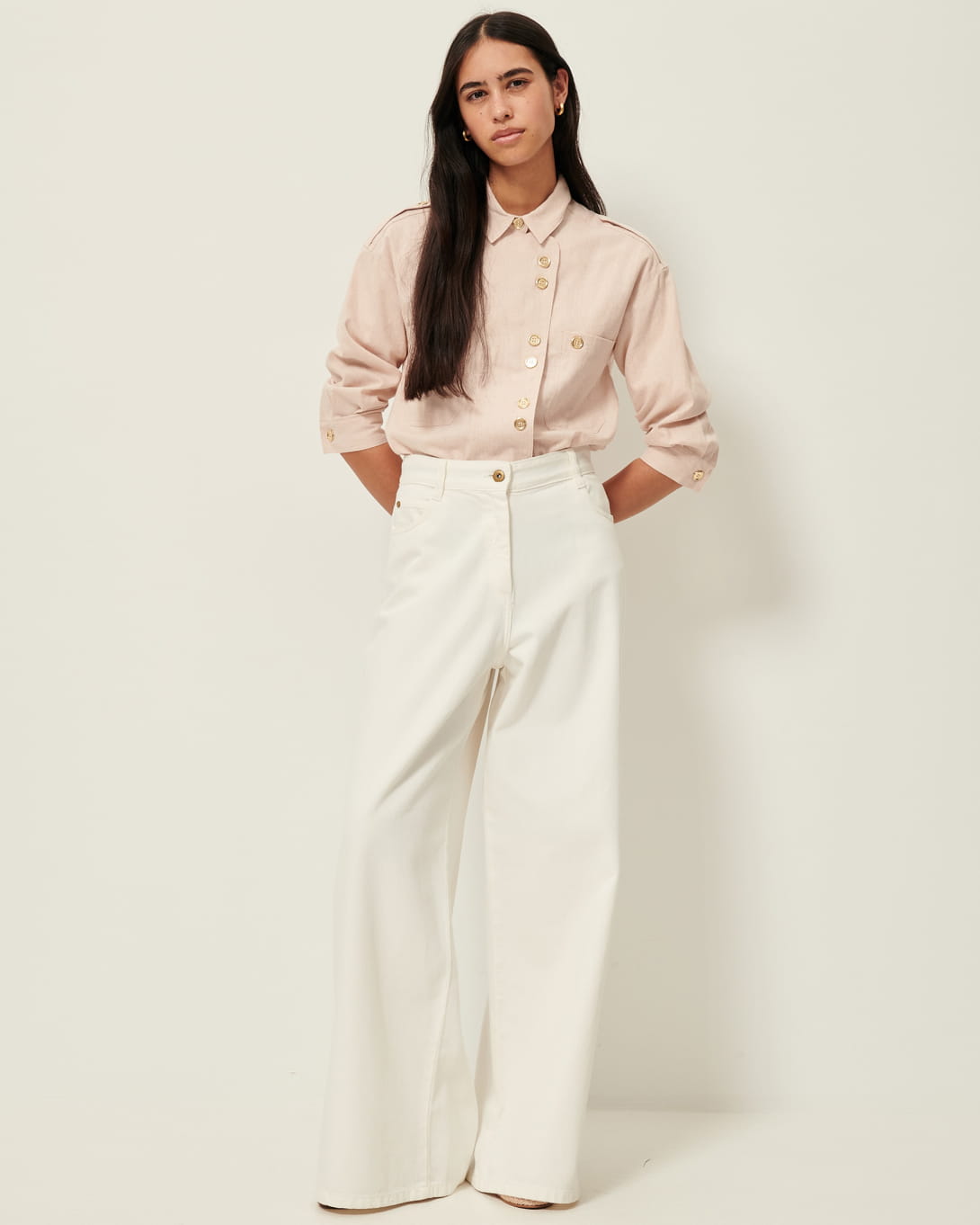 CESARY Rosewater | Over-shirt | SESSÙN Official Website