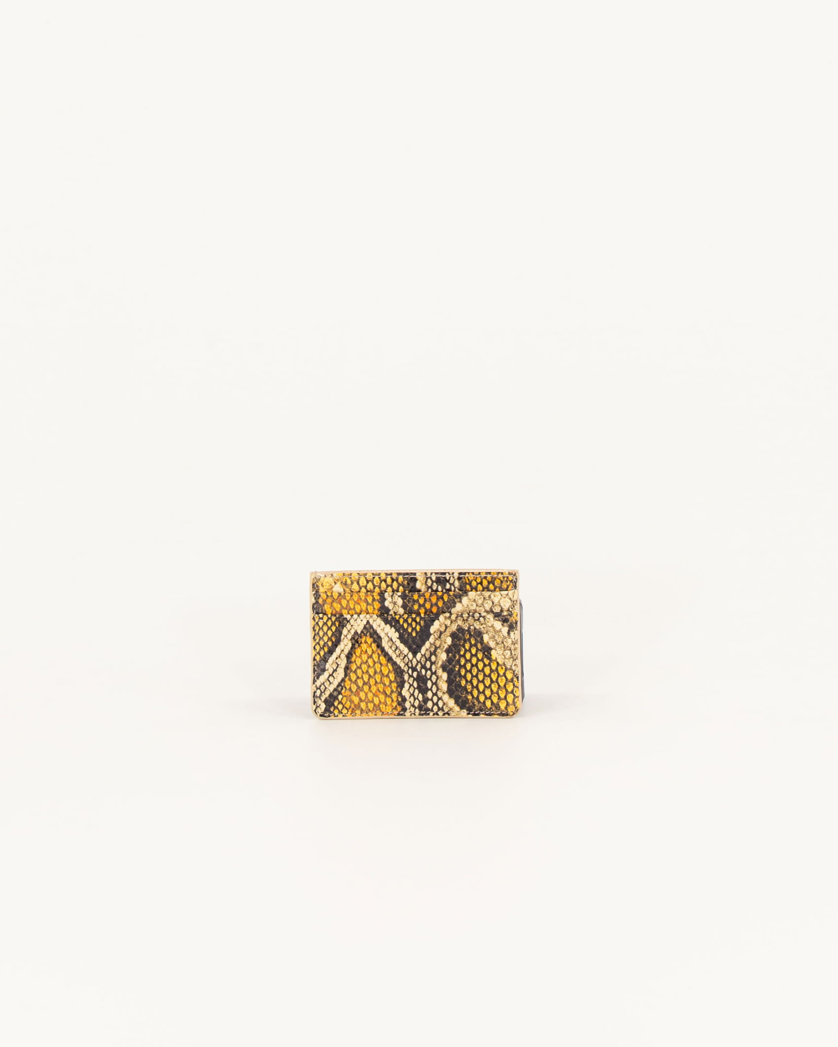 LUZI CARD Yellow Python | Porte-cartes | SESSÙN Site officiel