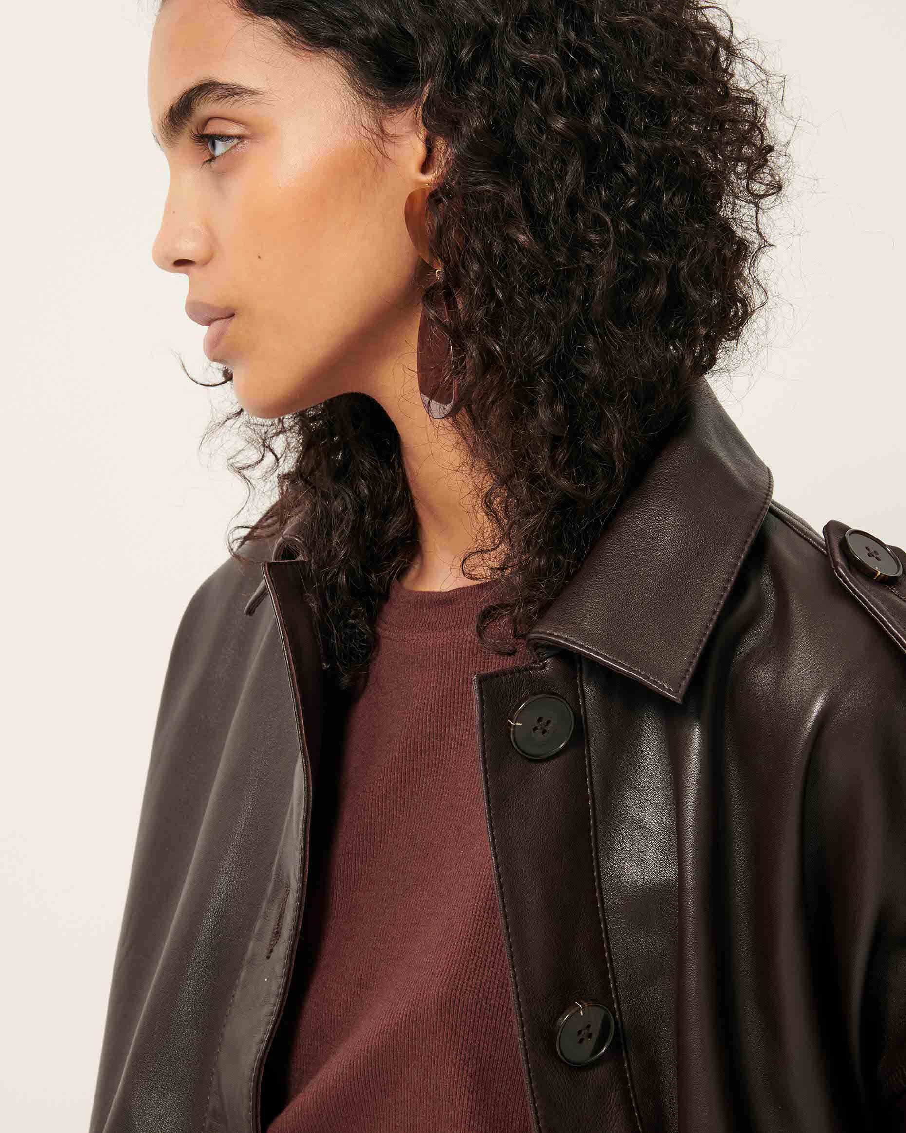 HARRIBOYD Coffee Leather | Jacket | SESSÙN Official website HARRIBOYD Coffee Leather | Jacket | SESSÙN Official website