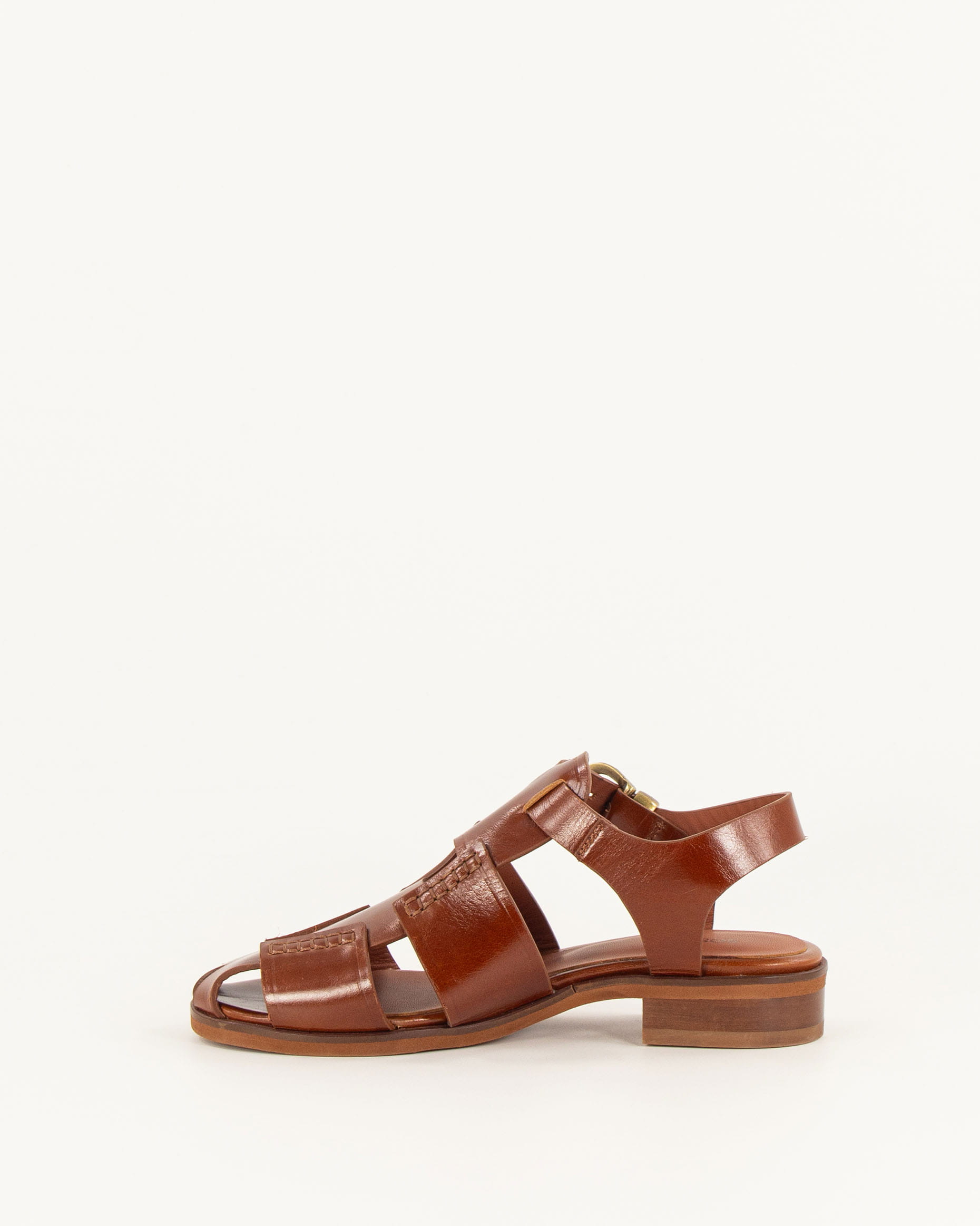 CUDILLERO Cognac Leather | Sandalias | SESSÙN Sitio web oficial