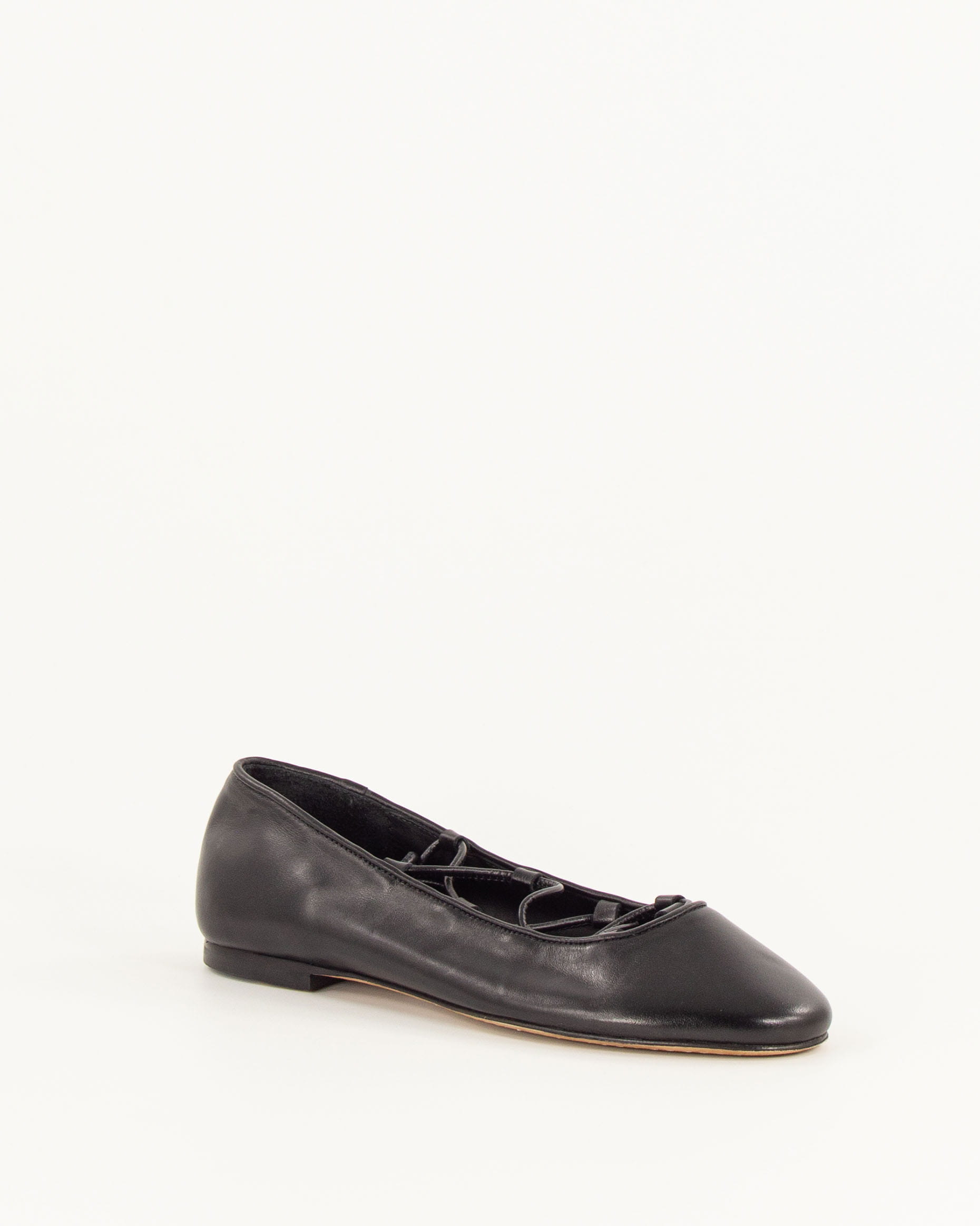 PINA Black Leather | Ballerina | SESSÙN Official website