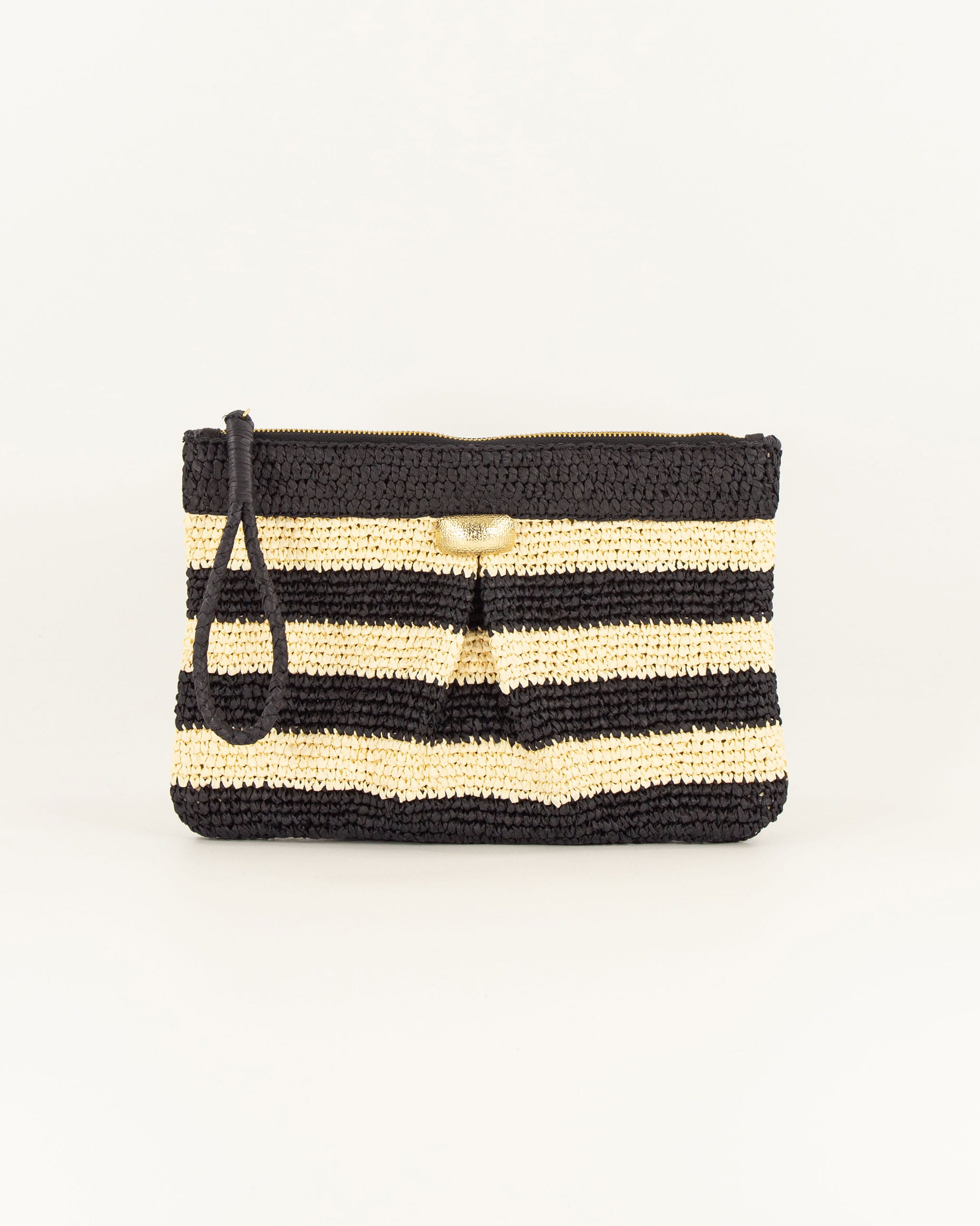 TALAA POUCH Black Natural | Clutch bag | SESSÙN Official website