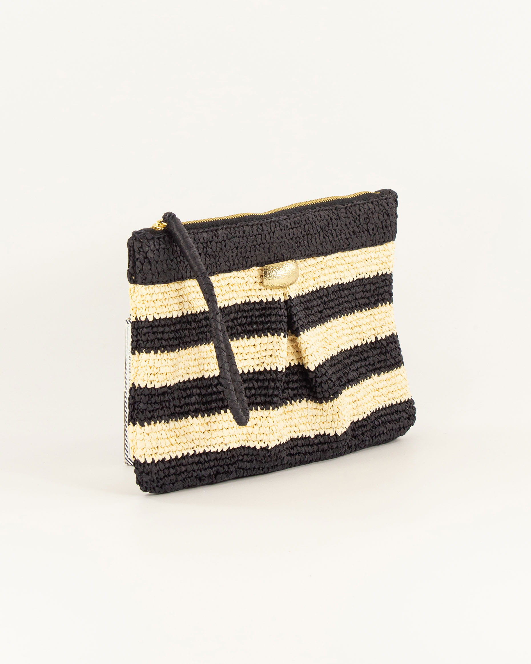 TALAA POUCH Black Natural | Clutch bag | SESSÙN Official website