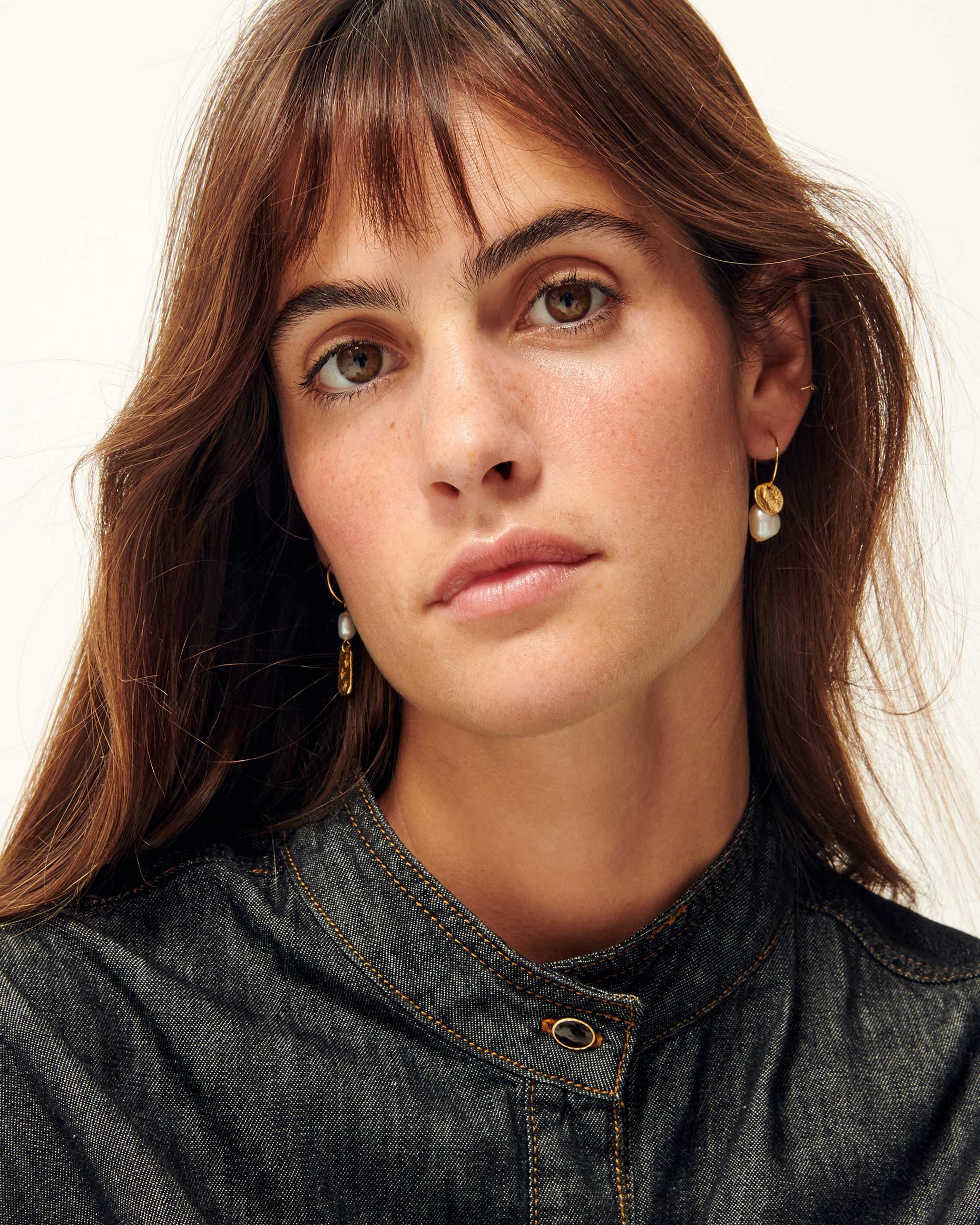 SOREN PEARL Doré | Pendientes | SESSÙN Sitio web oficial