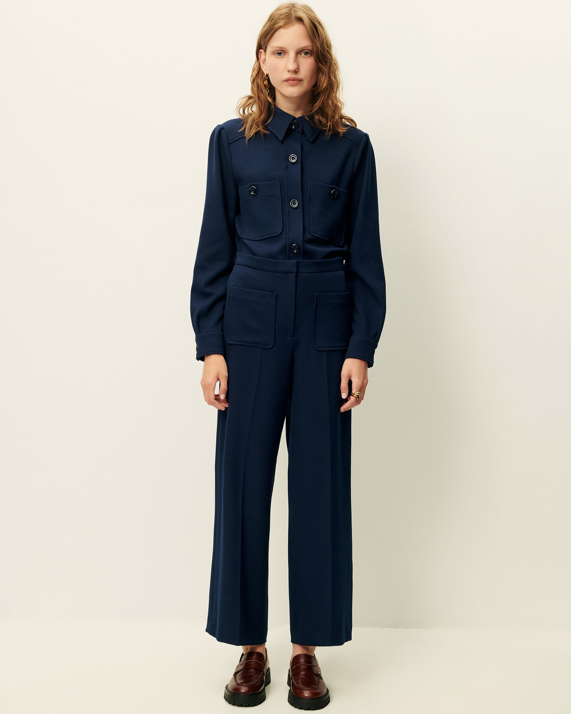 THEODORE Queen Blue | Camisa | SESSÙN Sitio web oficial