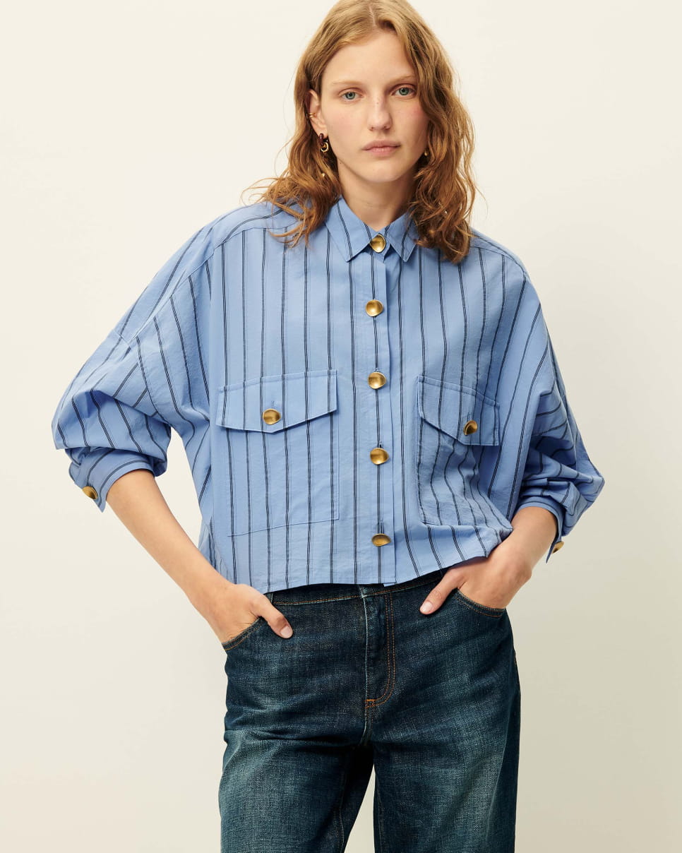 BALANCA Italian Blue | Chemise | SESSÙN Site officiel
