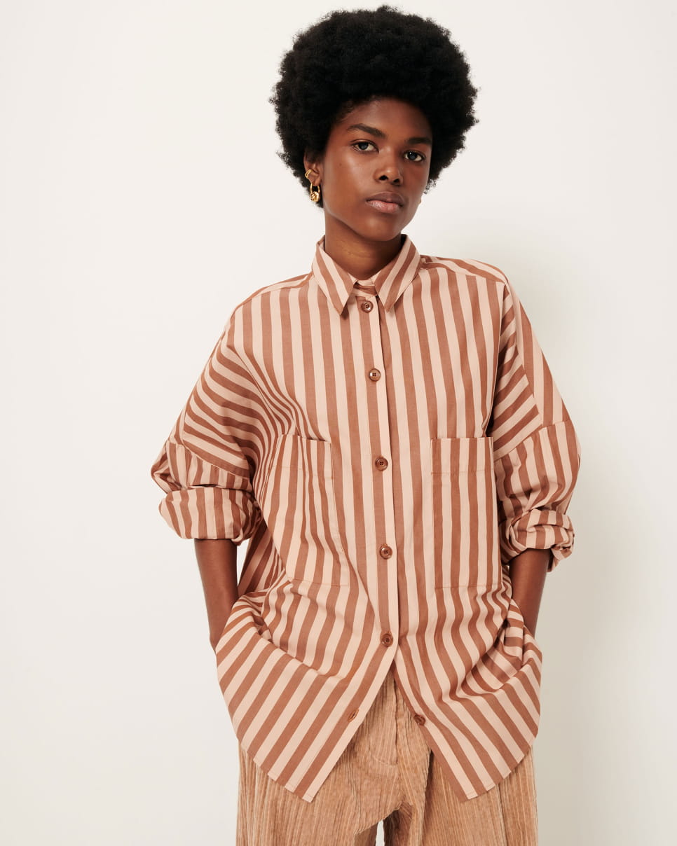 FONTANIA Toffee Blush | Shirt | SESSÙN Official website